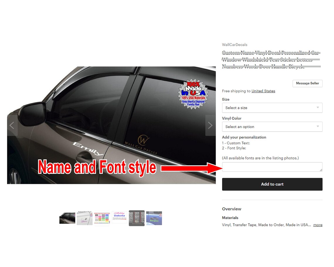 Custom Windshield Decal Personalized Letters Numbers Car - Etsy