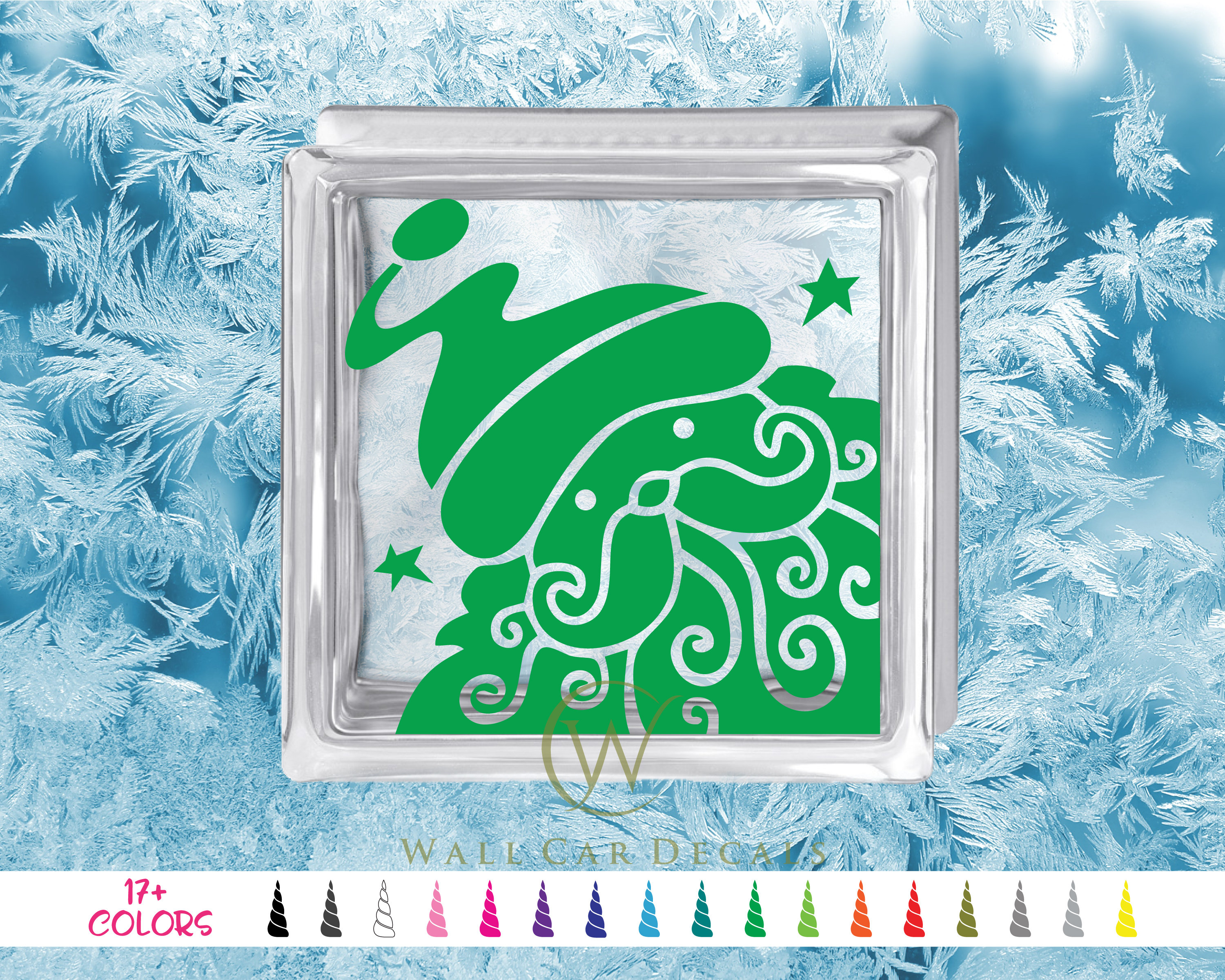 Glass Block Decals Santa Clause DIY Christmas Decoration Sticker Papá ...