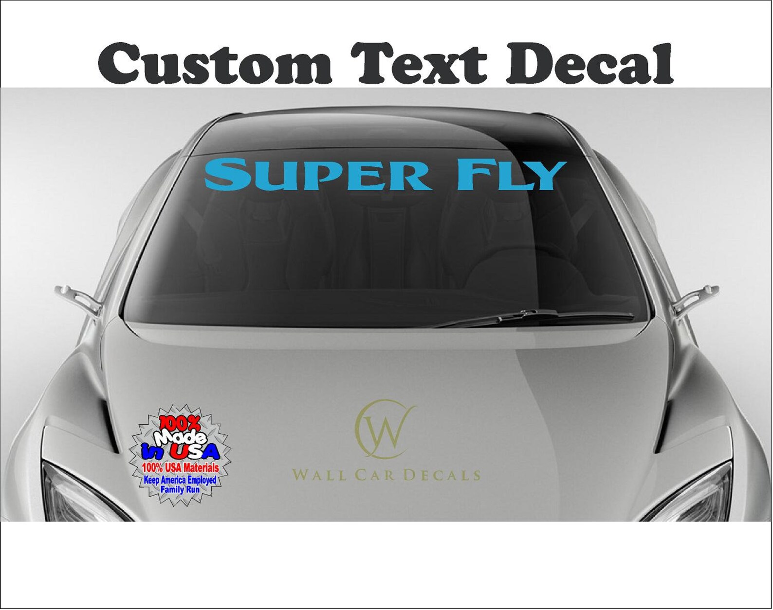 Custom Windshield Decal Personalized Letters Numbers Car - Etsy