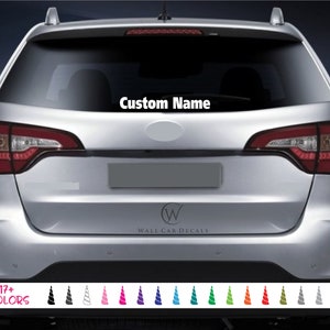 Custom Name Vinyl Decal Personalized Car Window Windshield Text Sticker ...