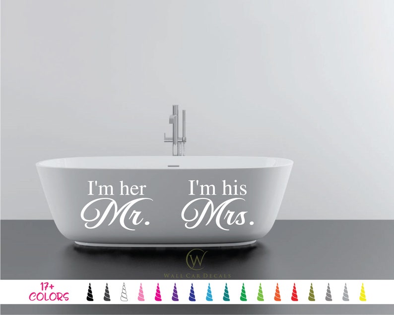 I'm Her Mr I'm His Mrs Decal | Wall Quote Decal | Home Decor | Bedroom ...
