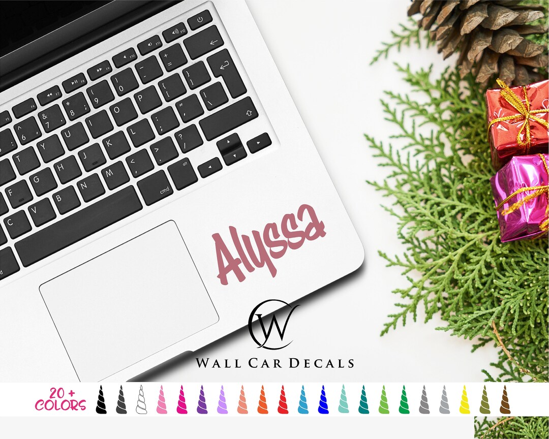 Custom Name Decal, Decals for Cups, Laptop Name Sticker, Custom Vinyl ...
