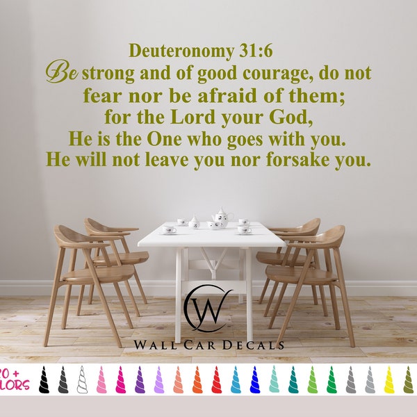 Bible Quote Decal - Etsy