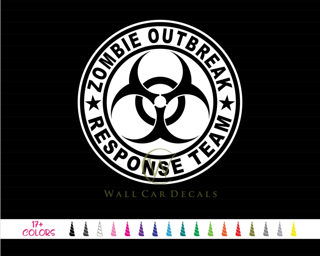 Zombie Vinyl Decal, Custom Laptop Decal, Jeep Decal Zombie Accessory ...