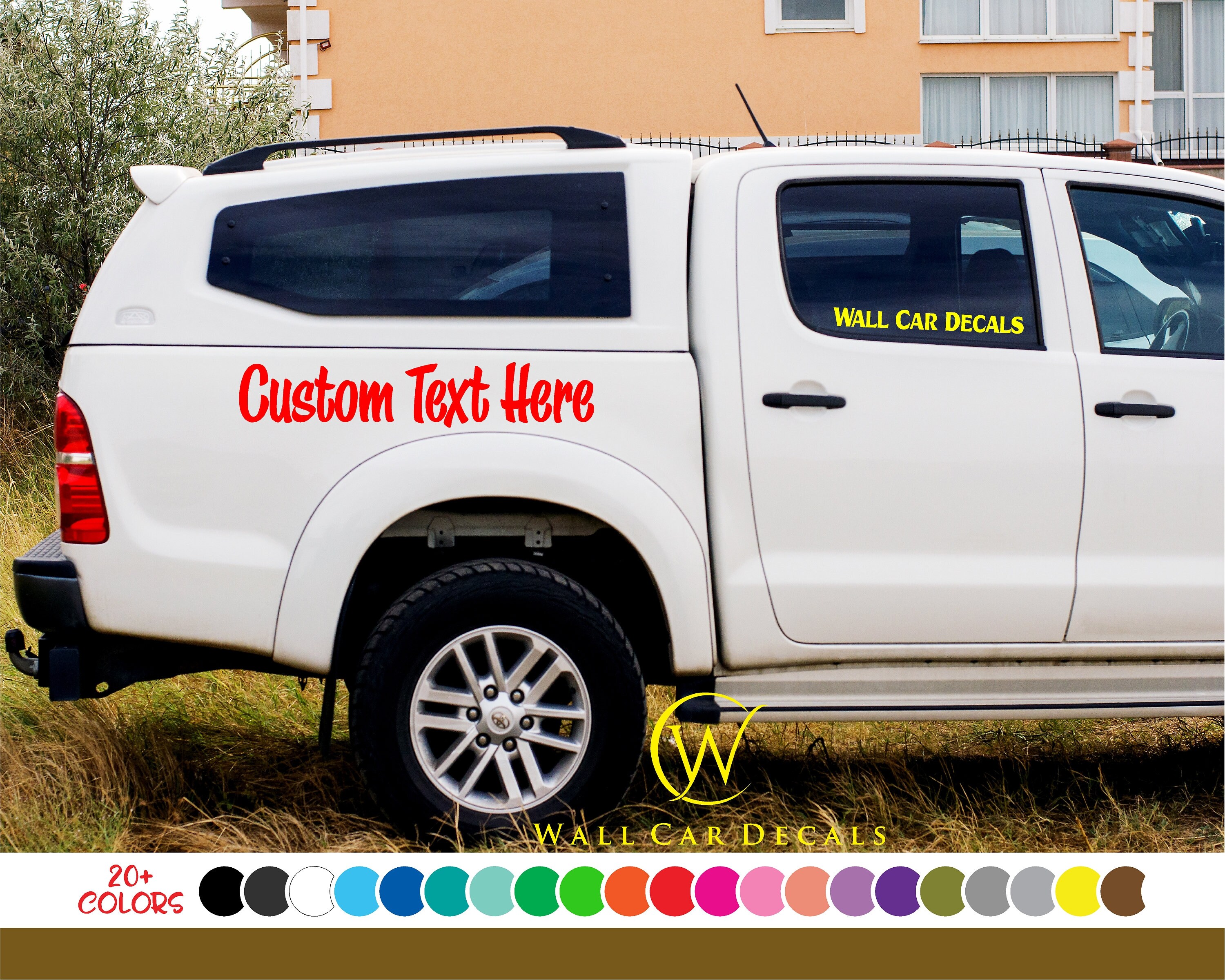Custom Windshield Decal, Personalized Letters Numbers Car Truck Window ...