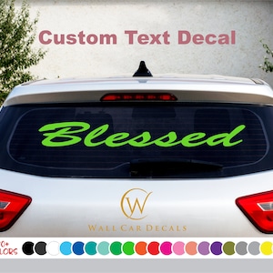 Custom Windshield Decal, Personalized Letters Numbers Car Truck Window ...