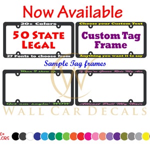 Design Your Own Personalized 50 State Legal Black License | Etsy