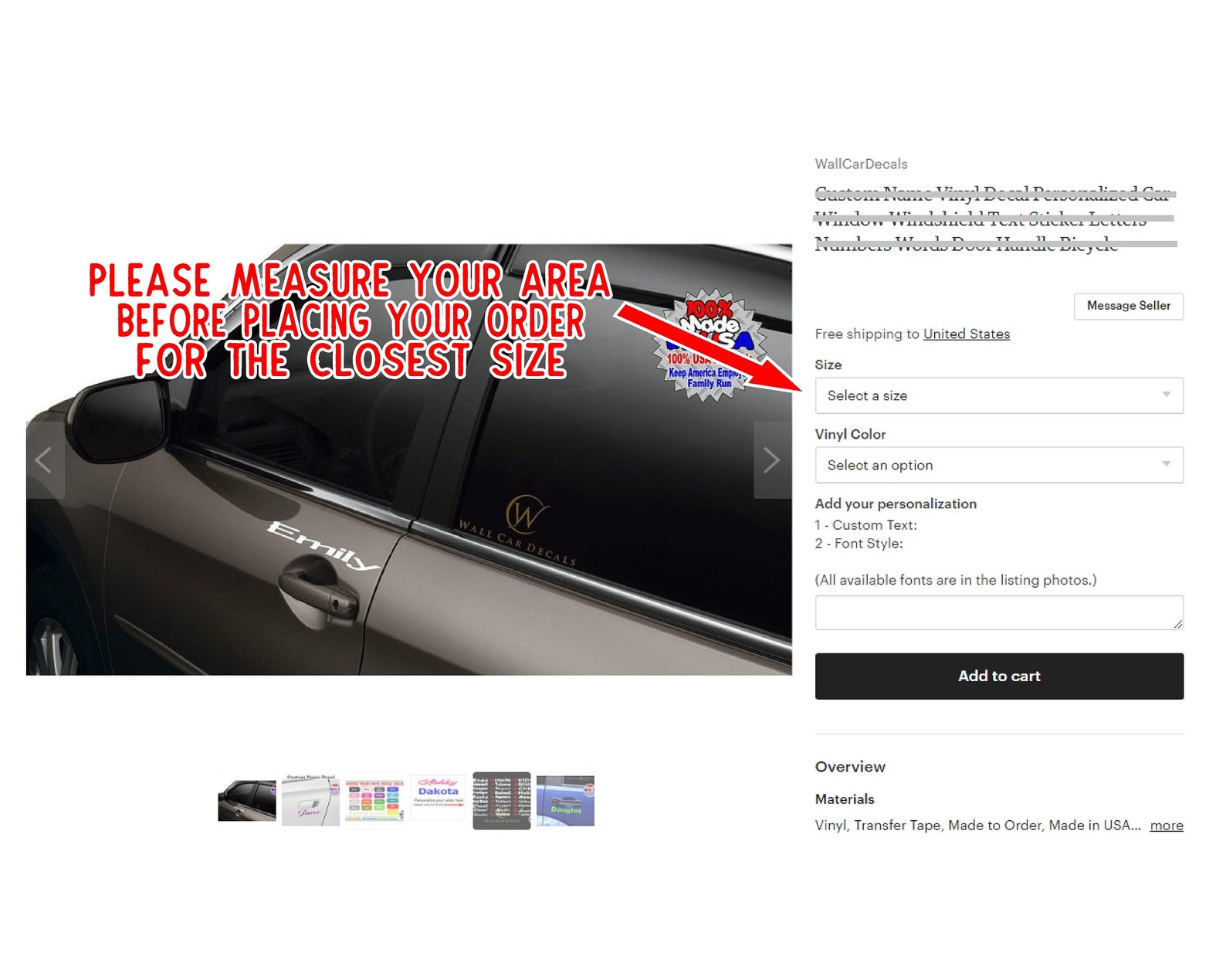 Custom Windshield Decal Personalized Letters Numbers Car - Etsy