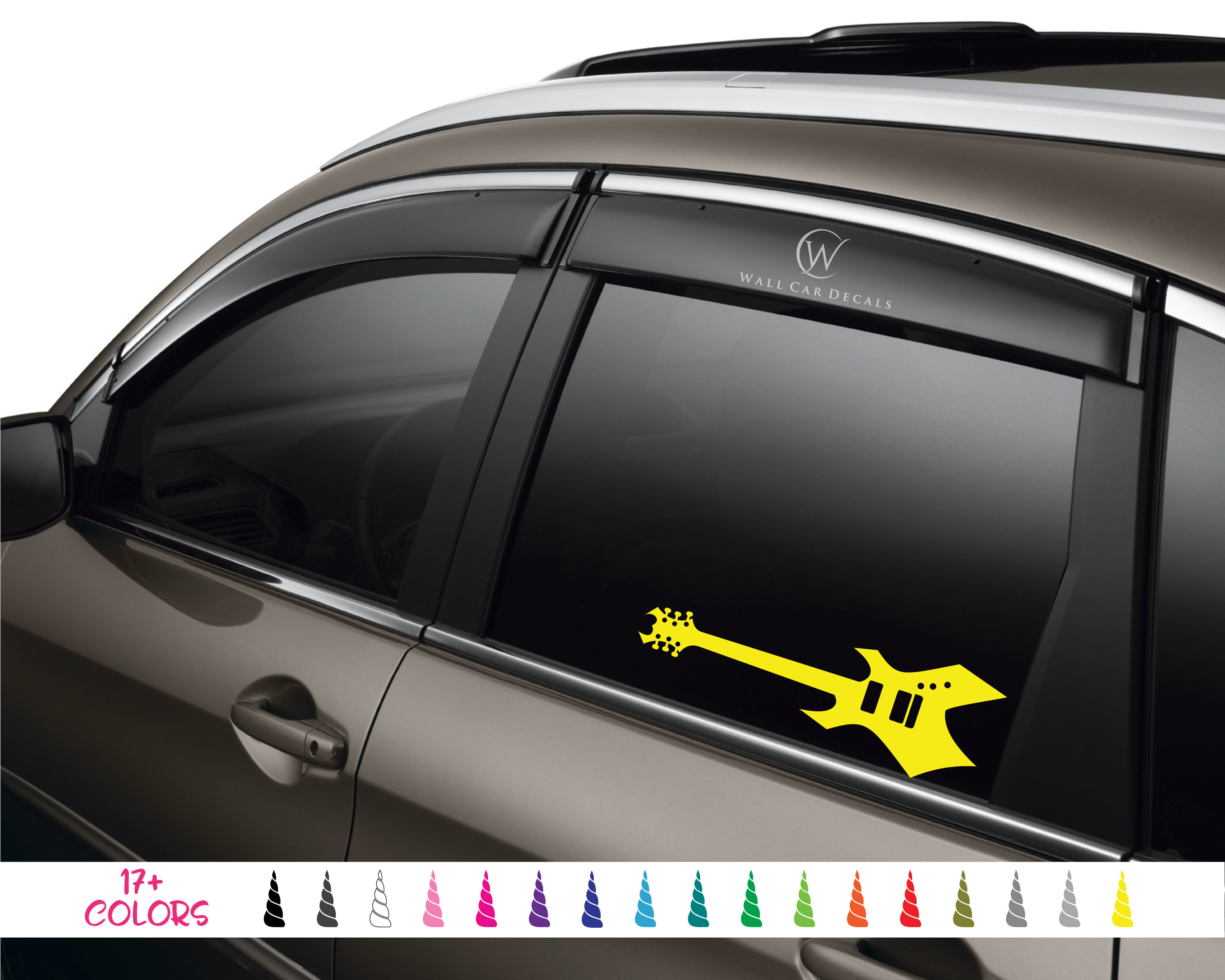 Guitar Vinyl Decal. 17 Colors Multiple Size Choice Custom - Etsy UK