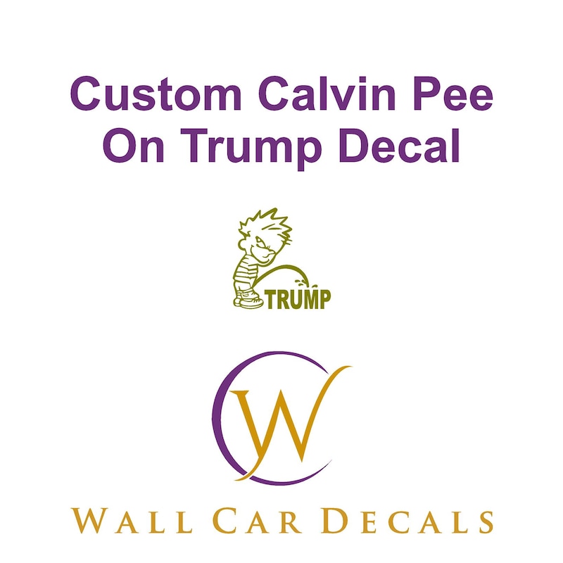 Calvin Pee on Decal - Etsy