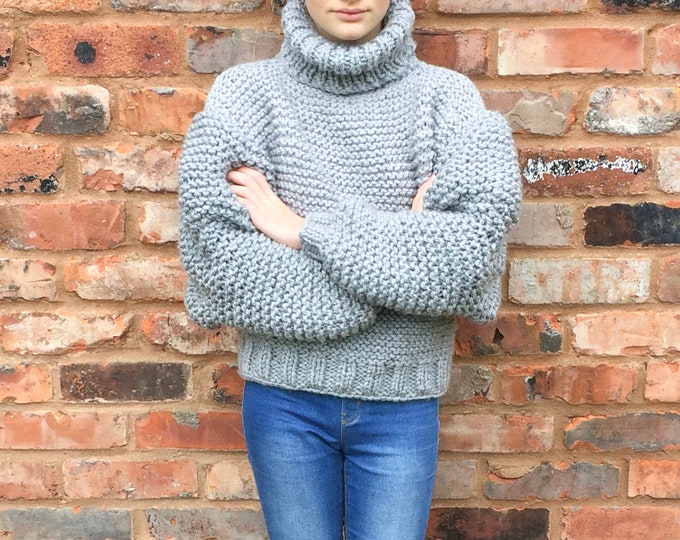 Super Chunky Knit Cardigan Pattern Instant Download, Hand Knitted ...