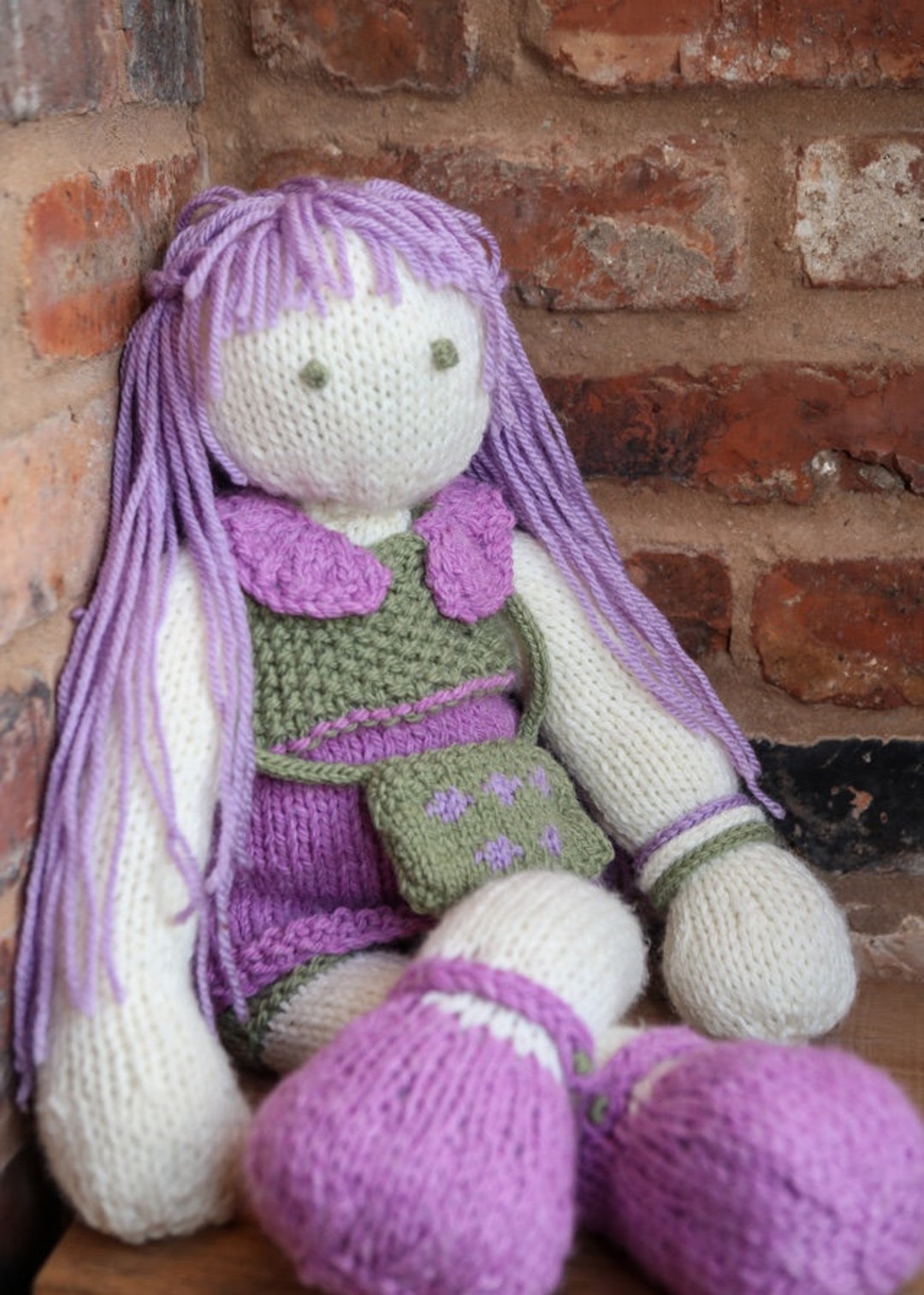 Knitted Doll Pattern: Giant Toy, Nursery Decor (PDF Pattern) - Etsy
