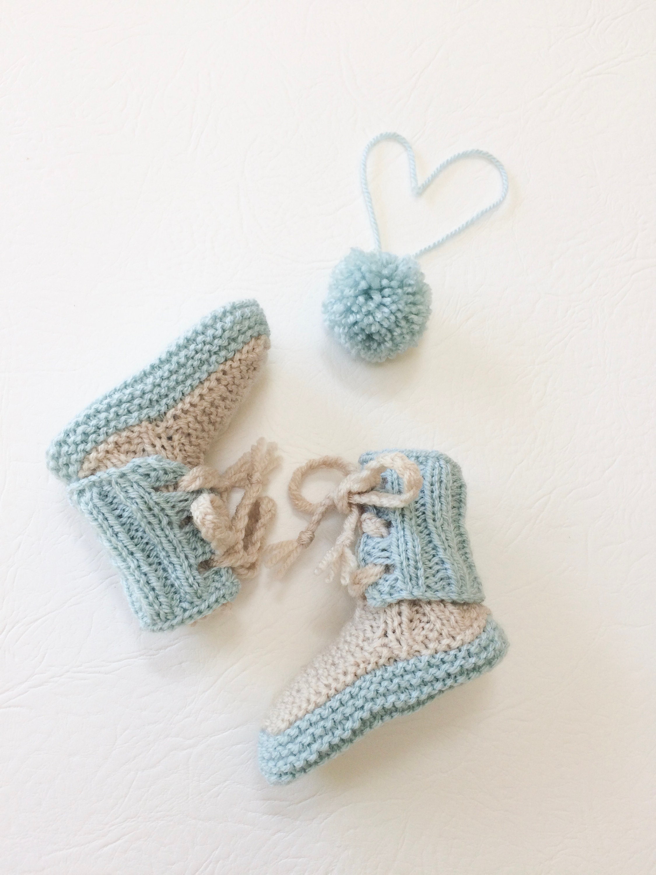 Baby Boots, Knitting Pattern, Modern Booties Pdf, Instant Download ...