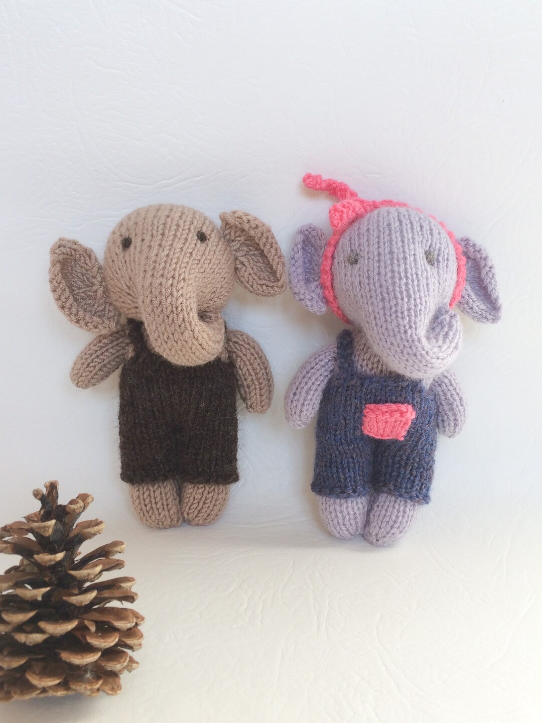 Amigurumi Mini Elephant Knitting Pattern: Knit Toy Softie (PDF Pattern ...