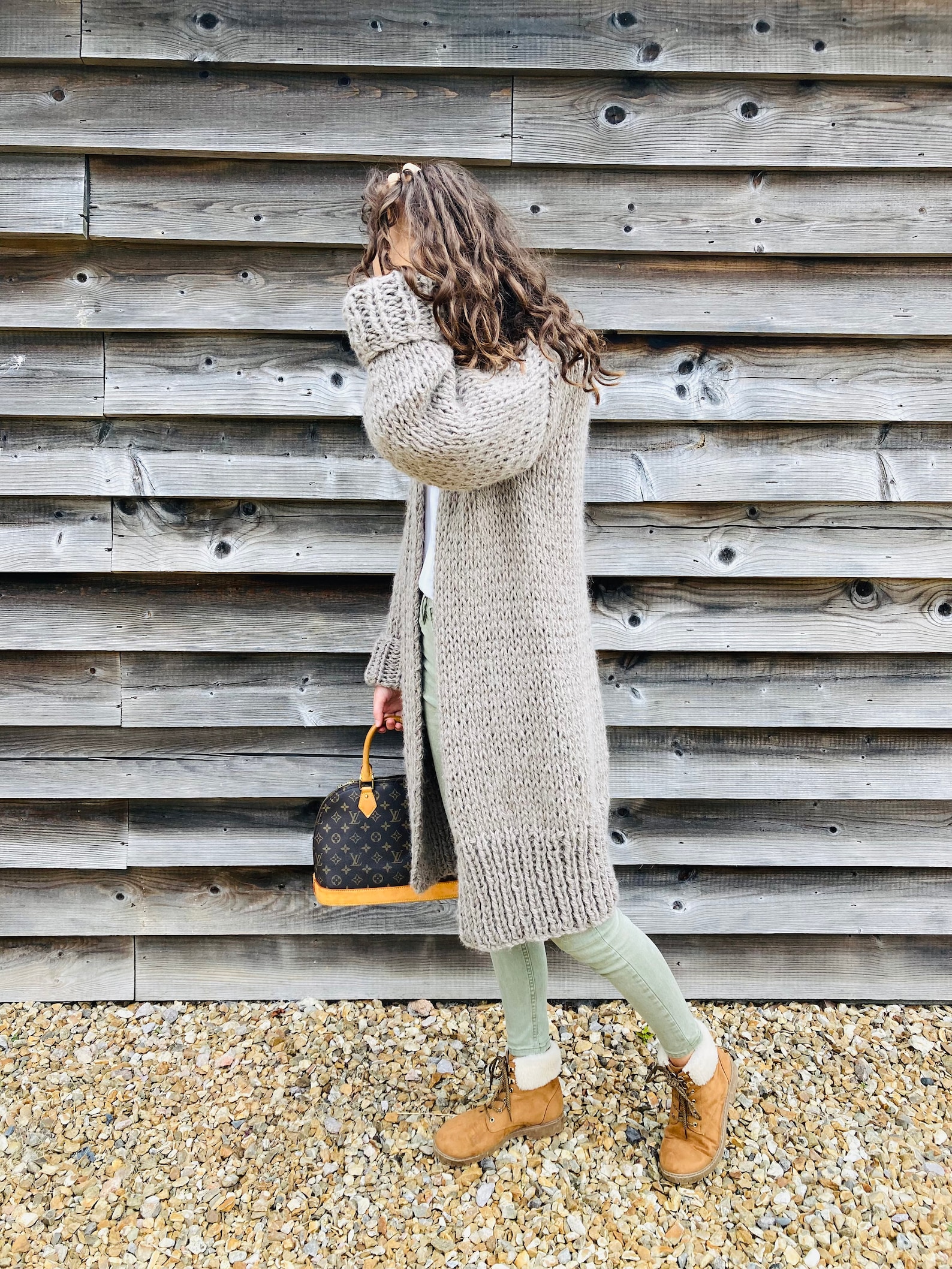 Long Chunky Cardi Knitting Pattern Instant Download Big Sizes - Etsy UK