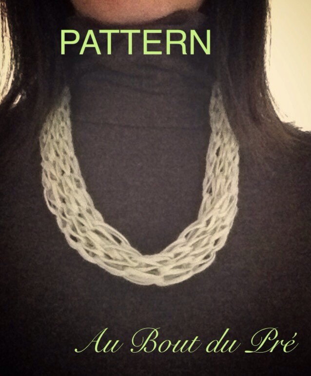 Knitting Pattern for Necklace Everyday Jewellery Do It - Etsy