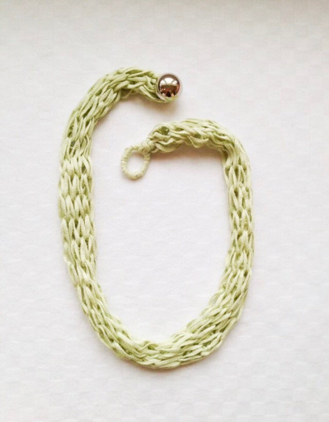 Knitting Pattern for Necklace, Everyday Jewellery, Do It Yourself, Gift ...