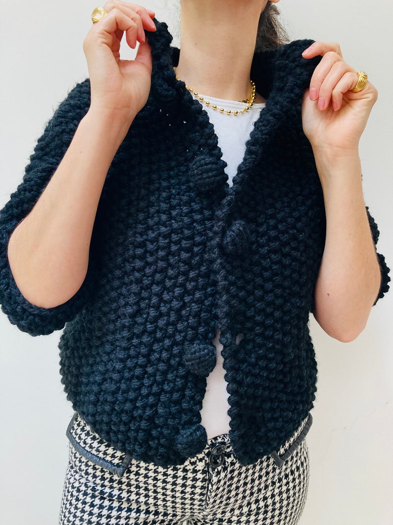 Chunky Knit Jacket Pattern Instant Download Hand Knitted - Etsy