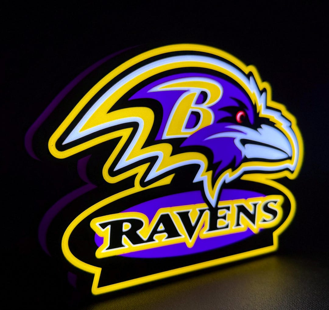 Baltimore Ravens LED Light Box - Etsy