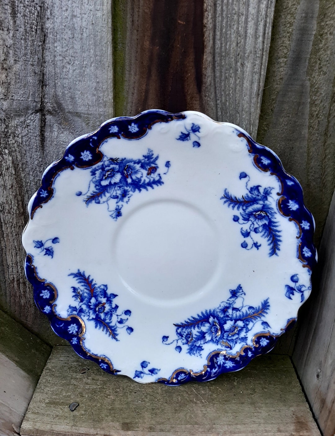 Vintage JMC and Co John Cope Wellington China Blue Flow Extra Large ...