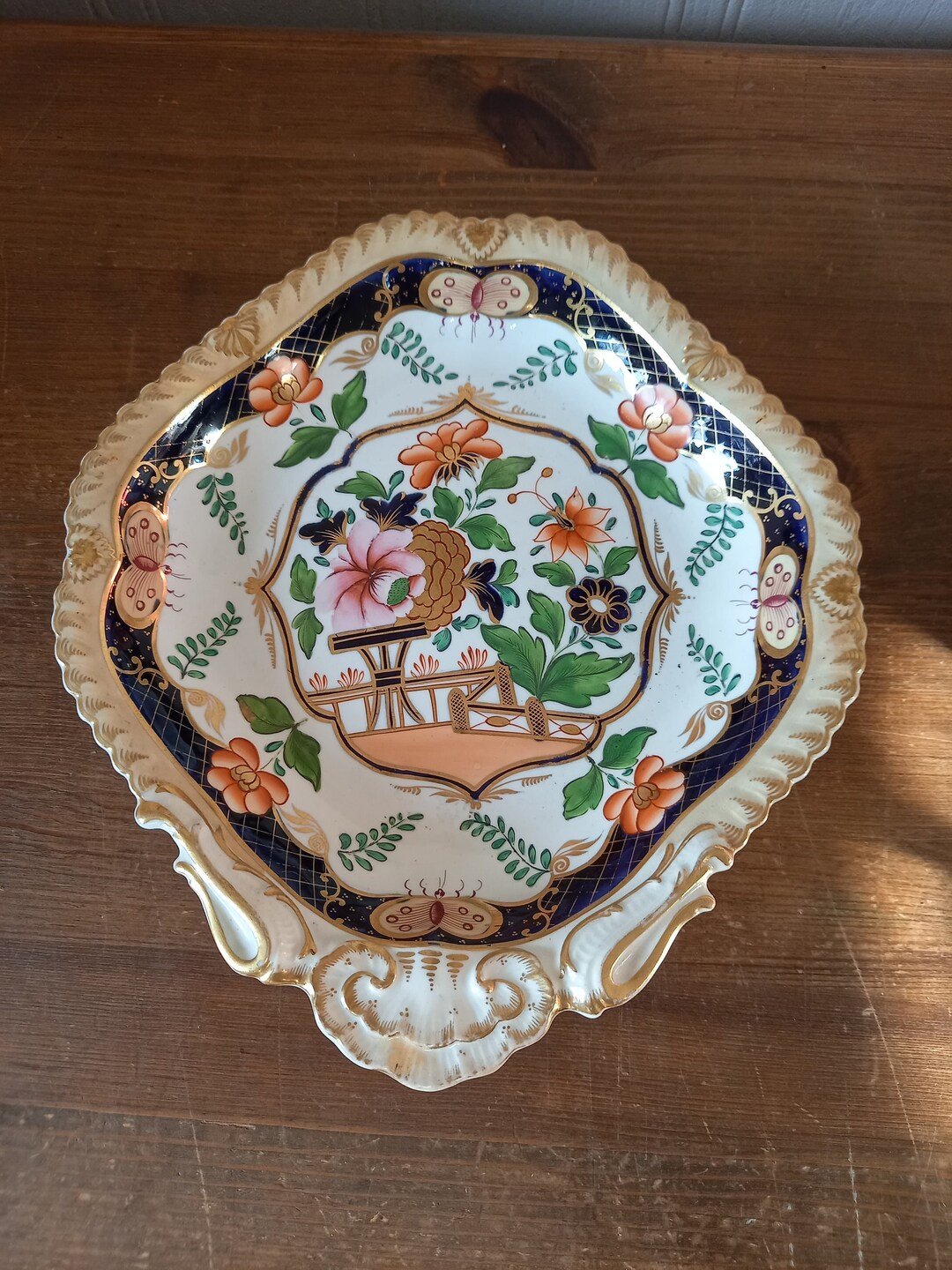 Antique Ornate Gilded Imari Style Shell Shaped Dish - Etsy