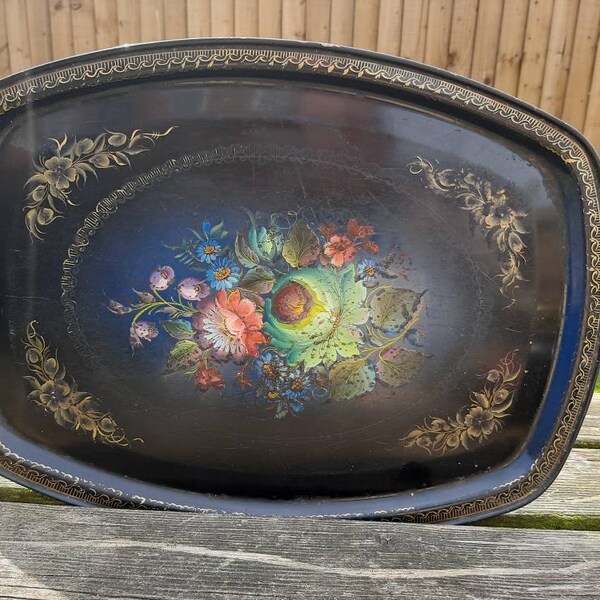 Russian Metal Tray - Etsy