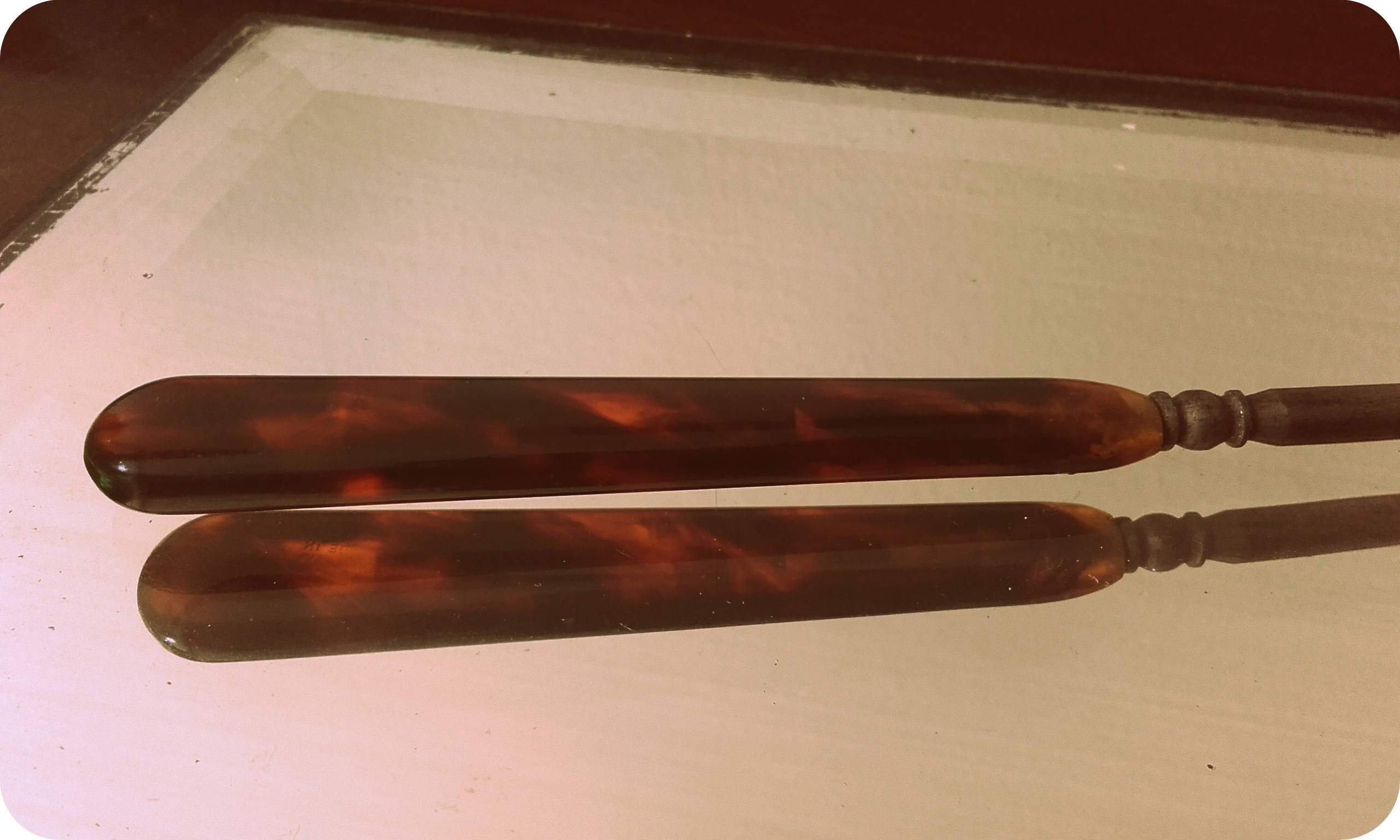 Antique Faux Tortoise Shell Button Hook Corset Hook Made in - Etsy