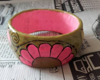 Paper Mache Bracelet - Etsy