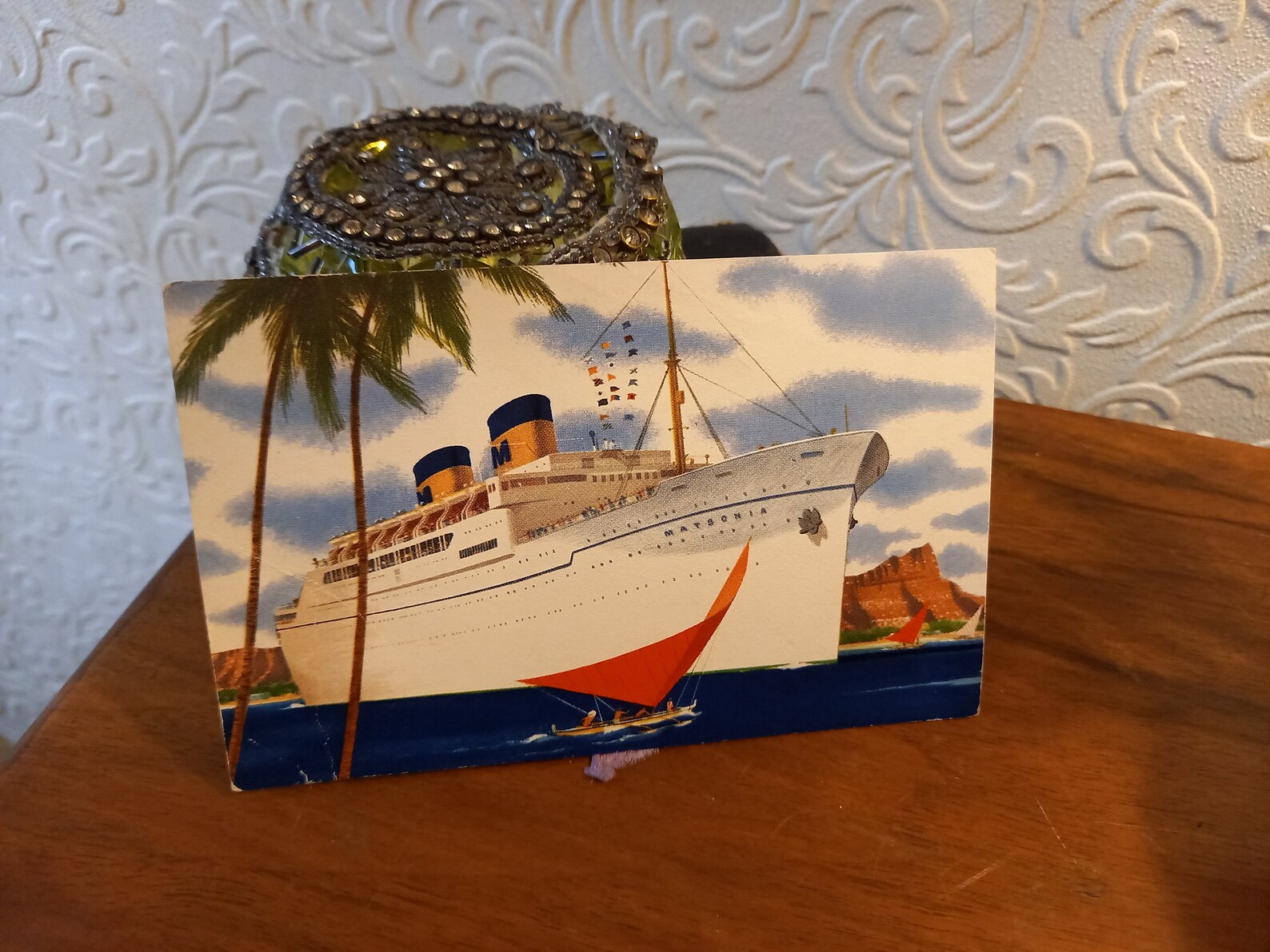 Vintage 40's Lithograph Matson Lines Matsonia Luxury Liner Cruise Ship ...