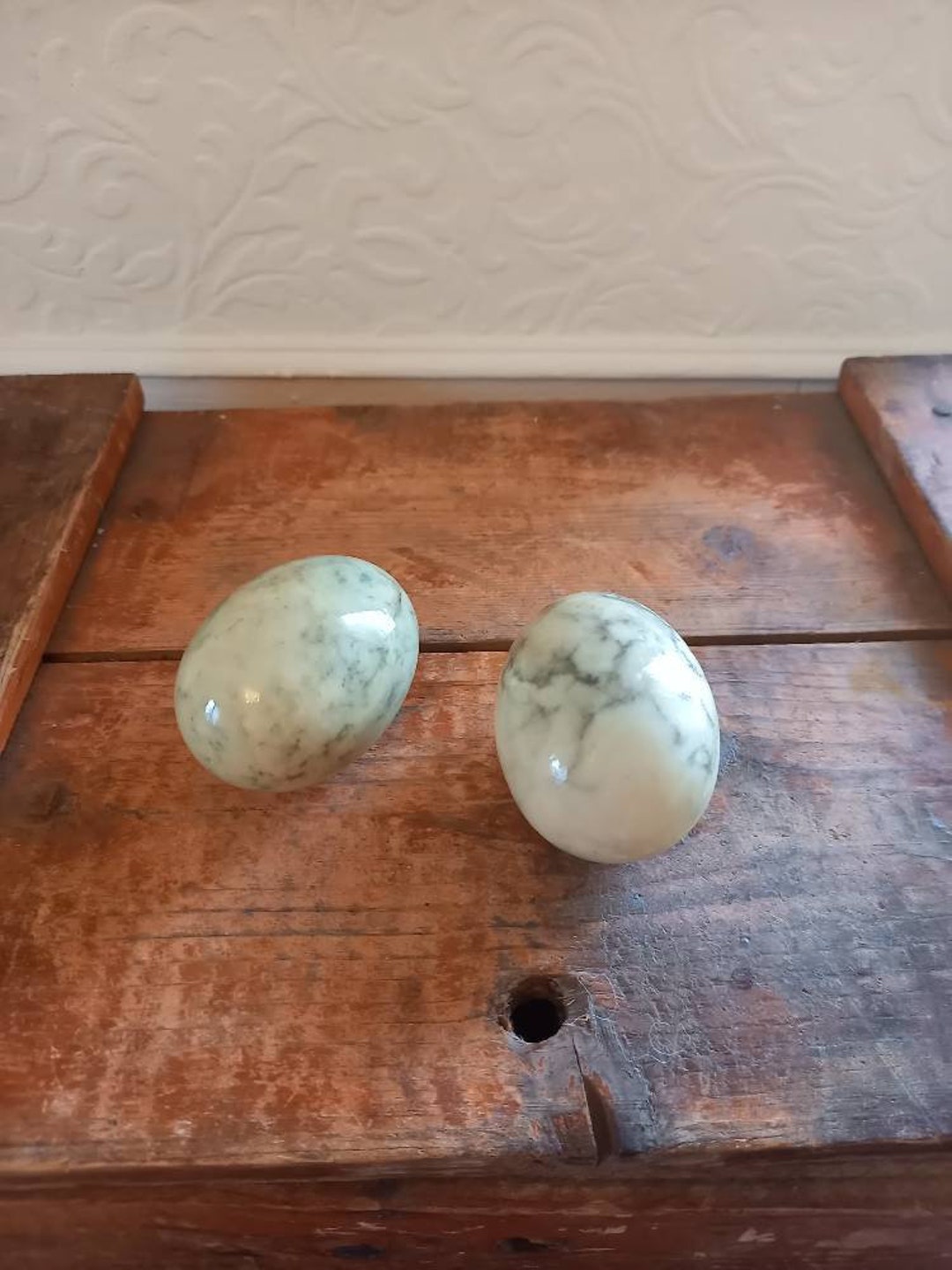 Vintage Marble Alabaster Darning Eggs - Etsy