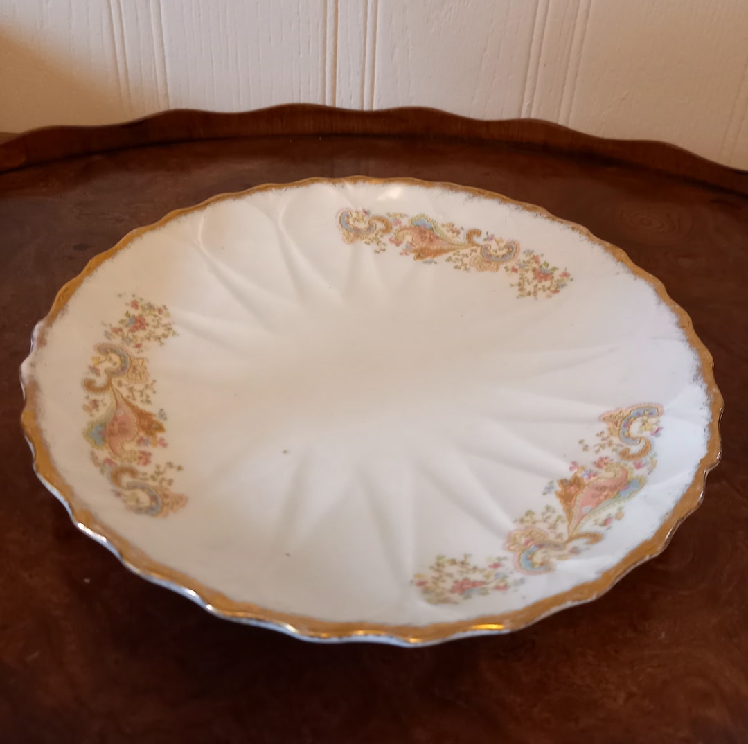 Antique Edwardian Cake Biscuit Plate Paisley Design - Etsy
