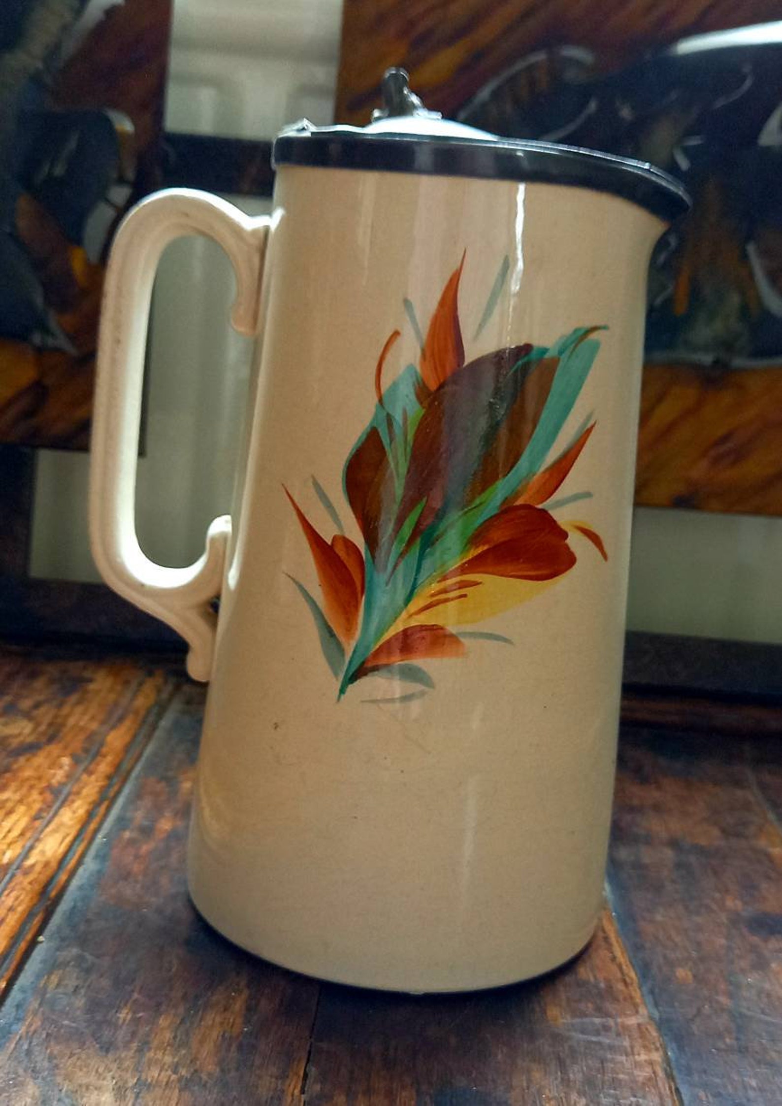 Antique Victorian English ceramic Lily of the valley syrup jug | Etsy