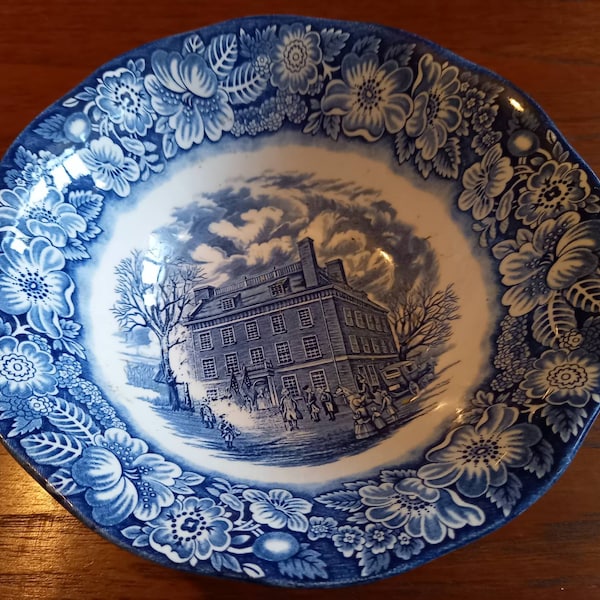 Liberty Blue Historical Colonial Scenes - Etsy