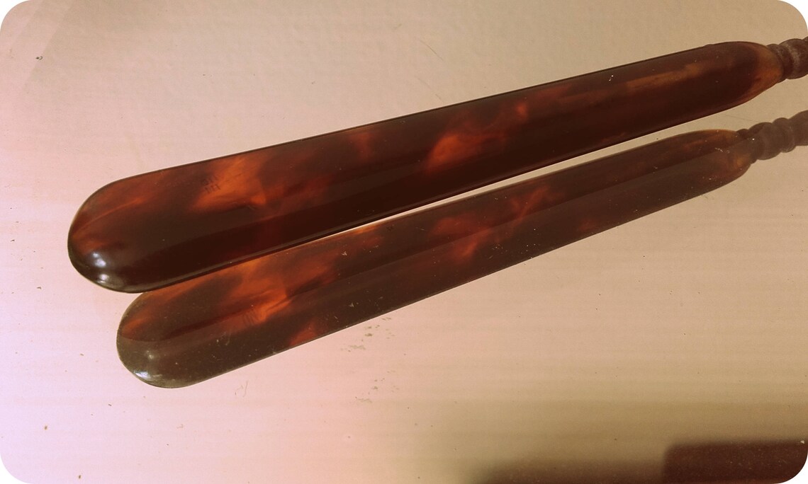 Antique Faux Tortoise Shell Button Hook Corset Hook Made in - Etsy