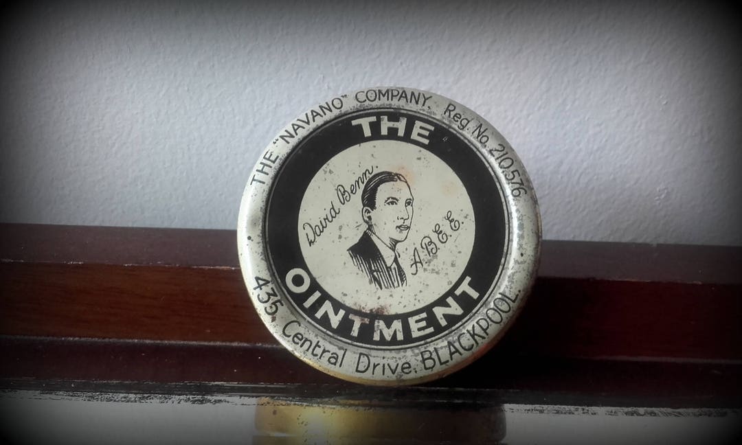 David Benn the Ointment Small Antique Metal Tin 1910 - Etsy
