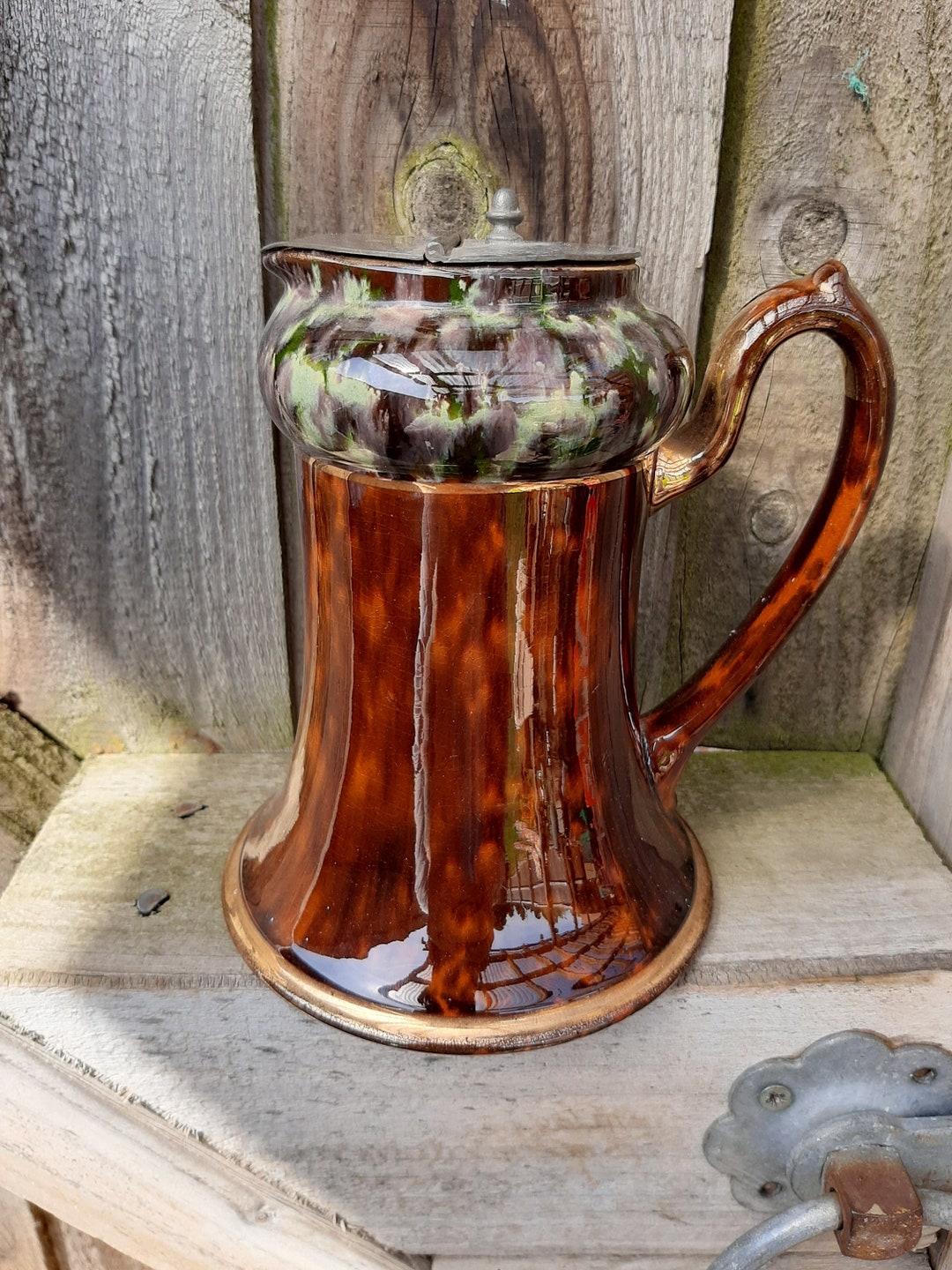 Antique Ships Style Ceramic Marble Effect Syrup Hot Water Jug - Etsy