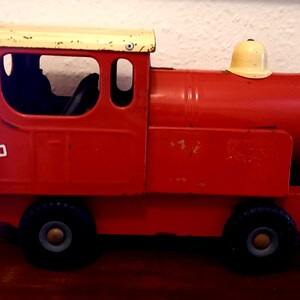 Vintage 50's Large Tri-ang Puff Puff Pull Train 7300 - Etsy