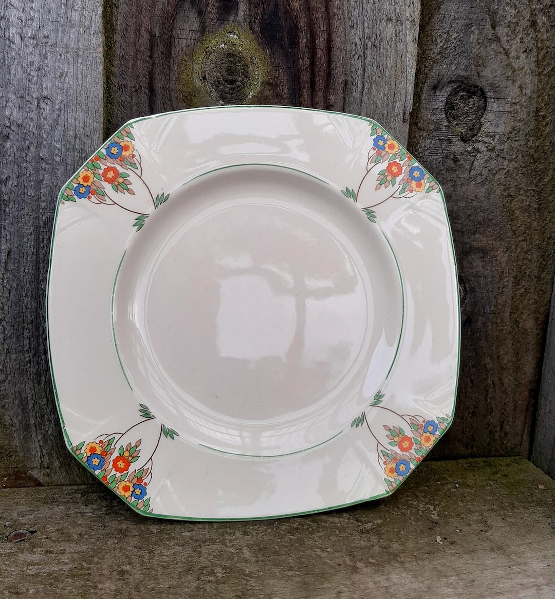 Vintage Art Deco Alfred Meakin Marigold Princess Shape Plate - Etsy