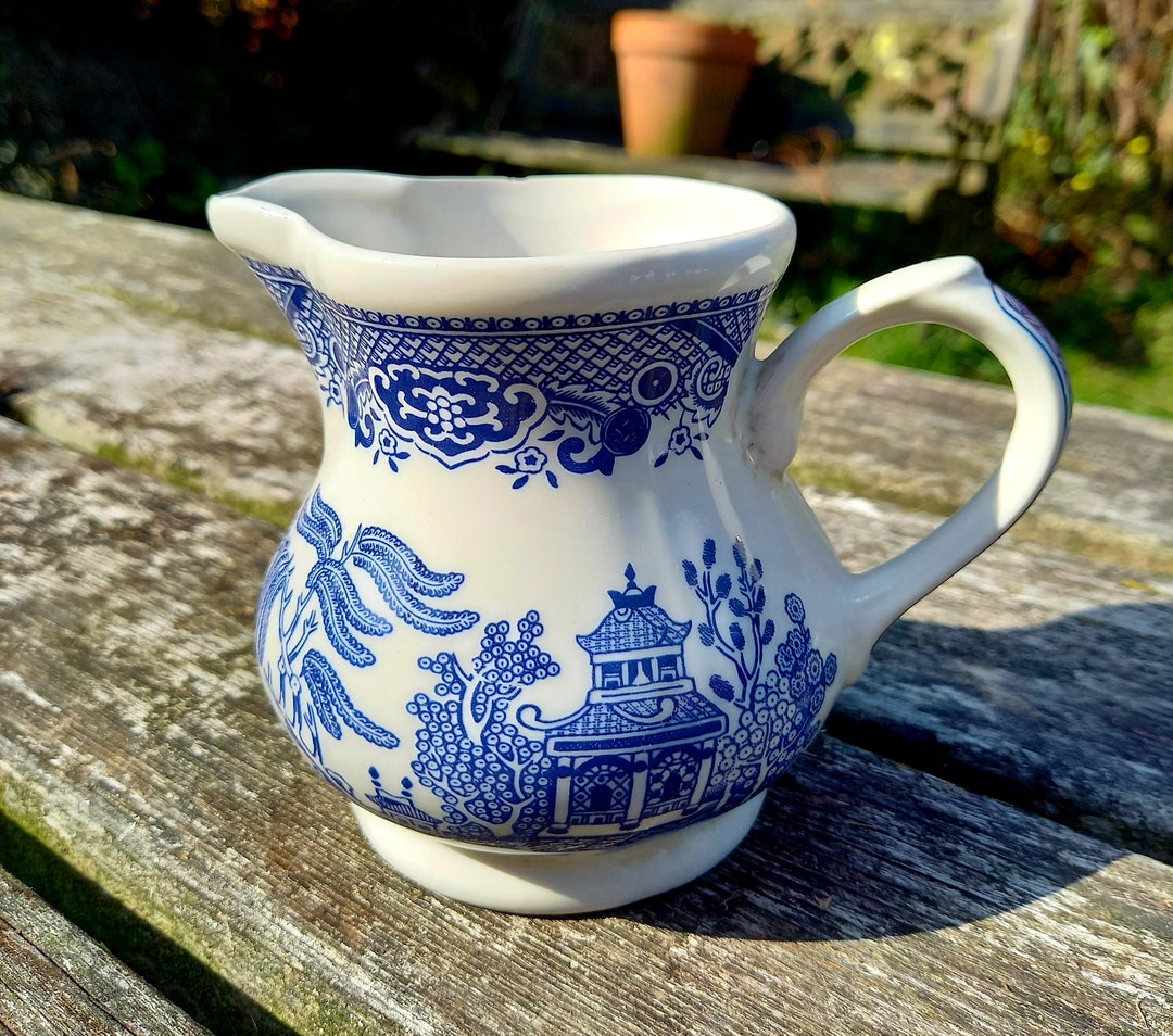 Vintage Churchill Blue and White Milk Cream Jug - Etsy