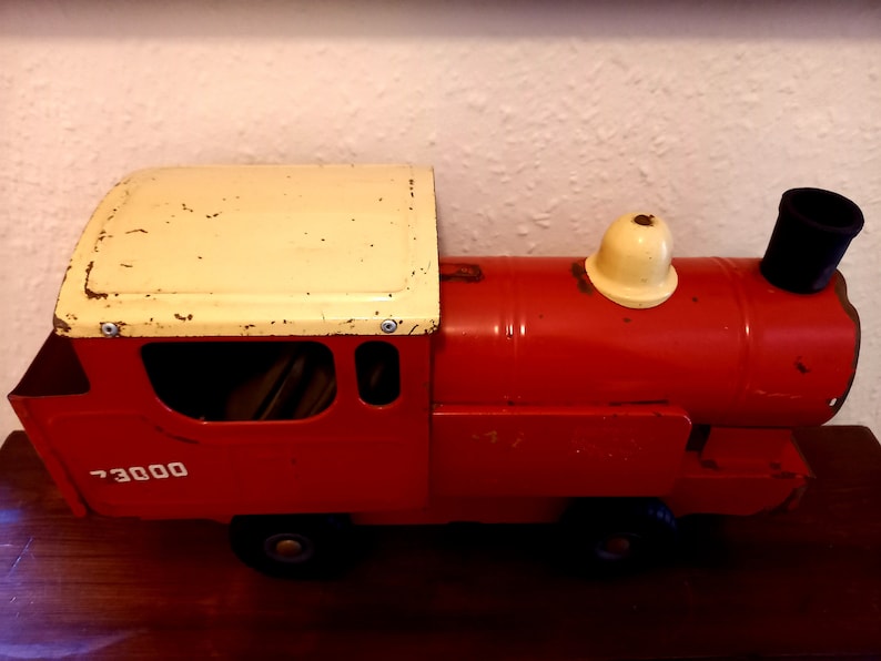 Vintage 50's Large Tri-ang Puff Puff Pull Train 7300 - Etsy