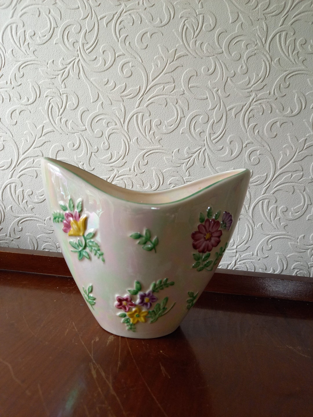Vintage 50's Mid Century Maling Ware 142 Lustre Floral - Etsy