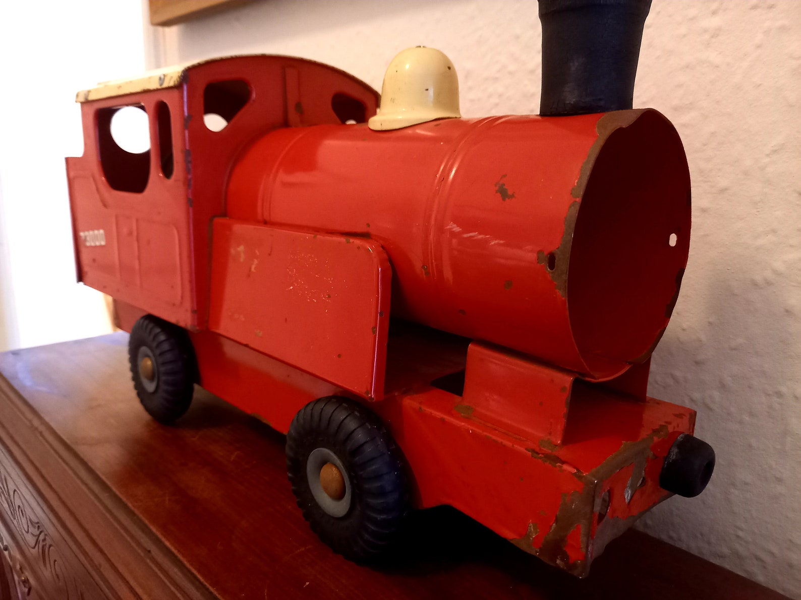 Vintage 50's Large Tri-ang Puff Puff Pull Train 7300 - Etsy