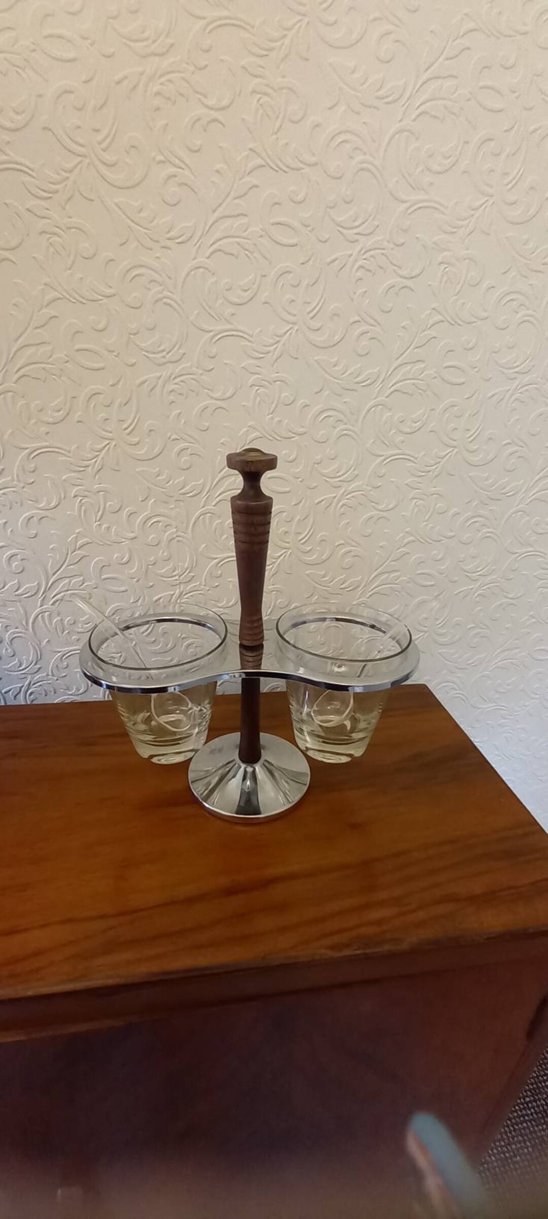 Vintage Mid Century Modern Kromex Condiment Carousel Server Made in the ...