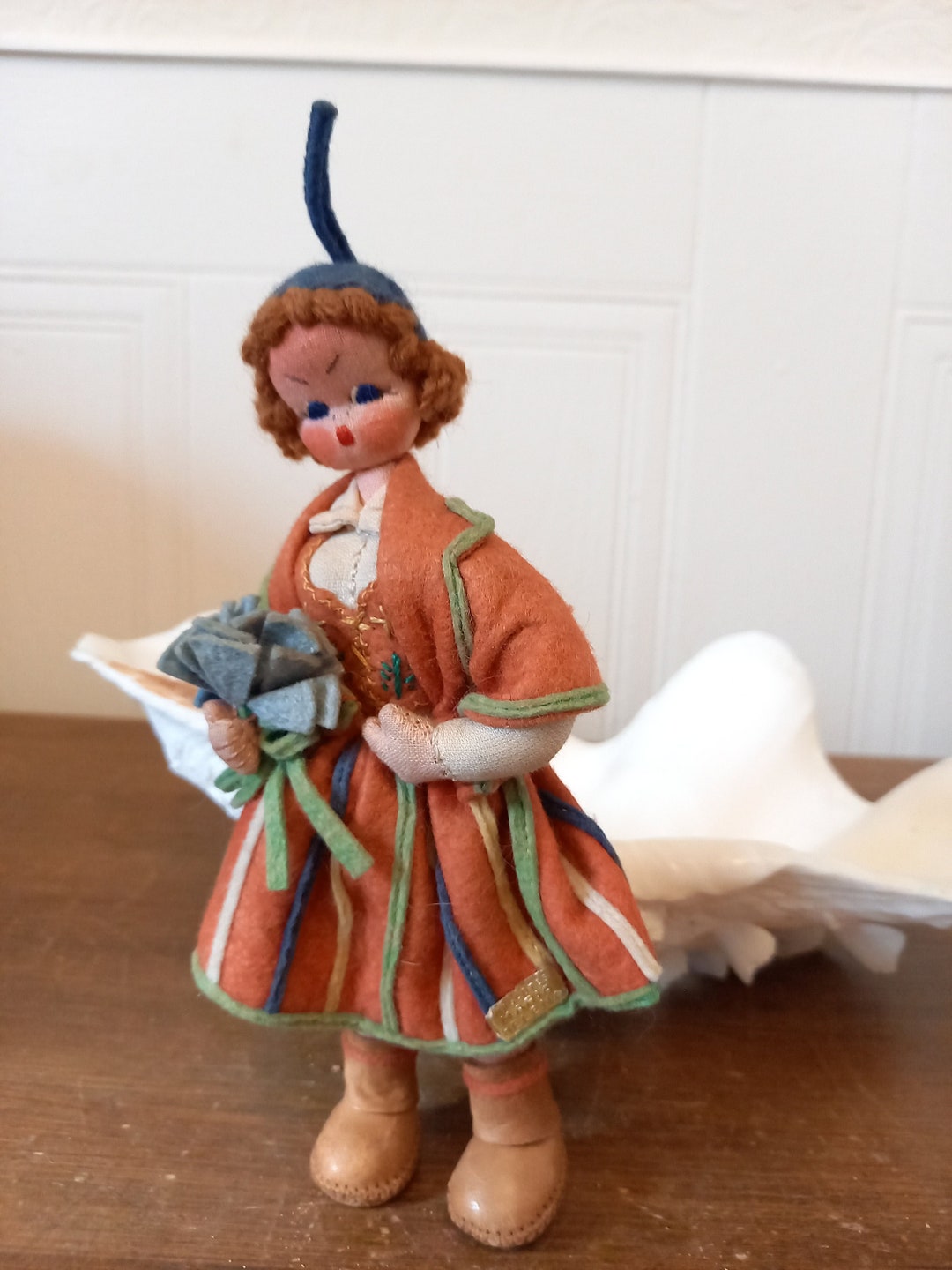 Vintage 50's 60s Portuguese Souvenir Felt Maria Helena Doll - Etsy