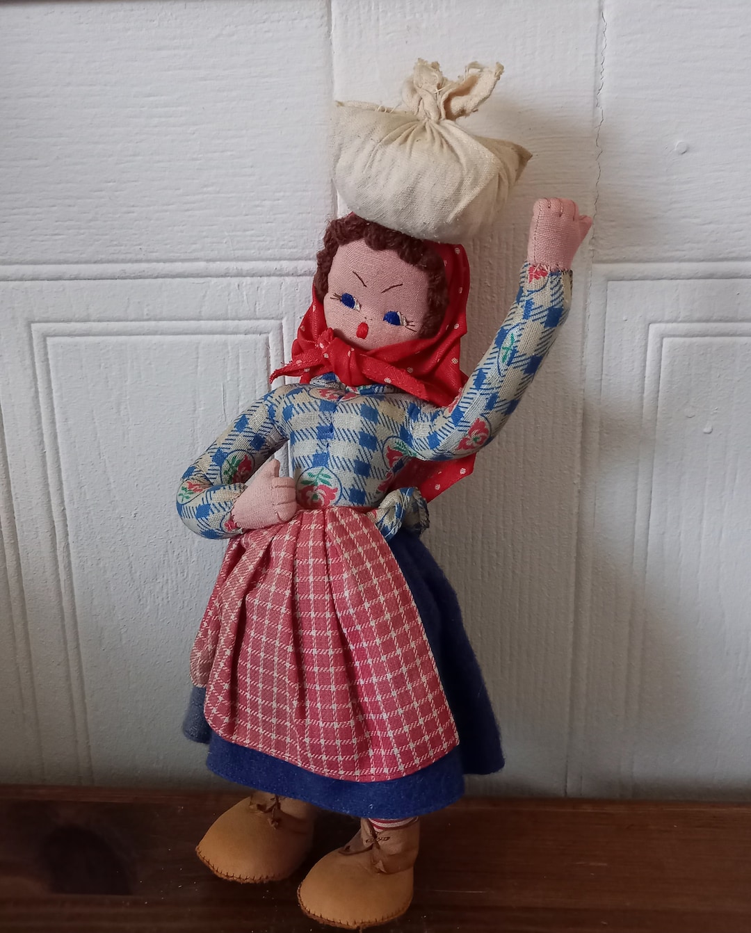 Vintage 50's Portuguese Souvenir Felt Maria Helena Peasant Doll - Etsy