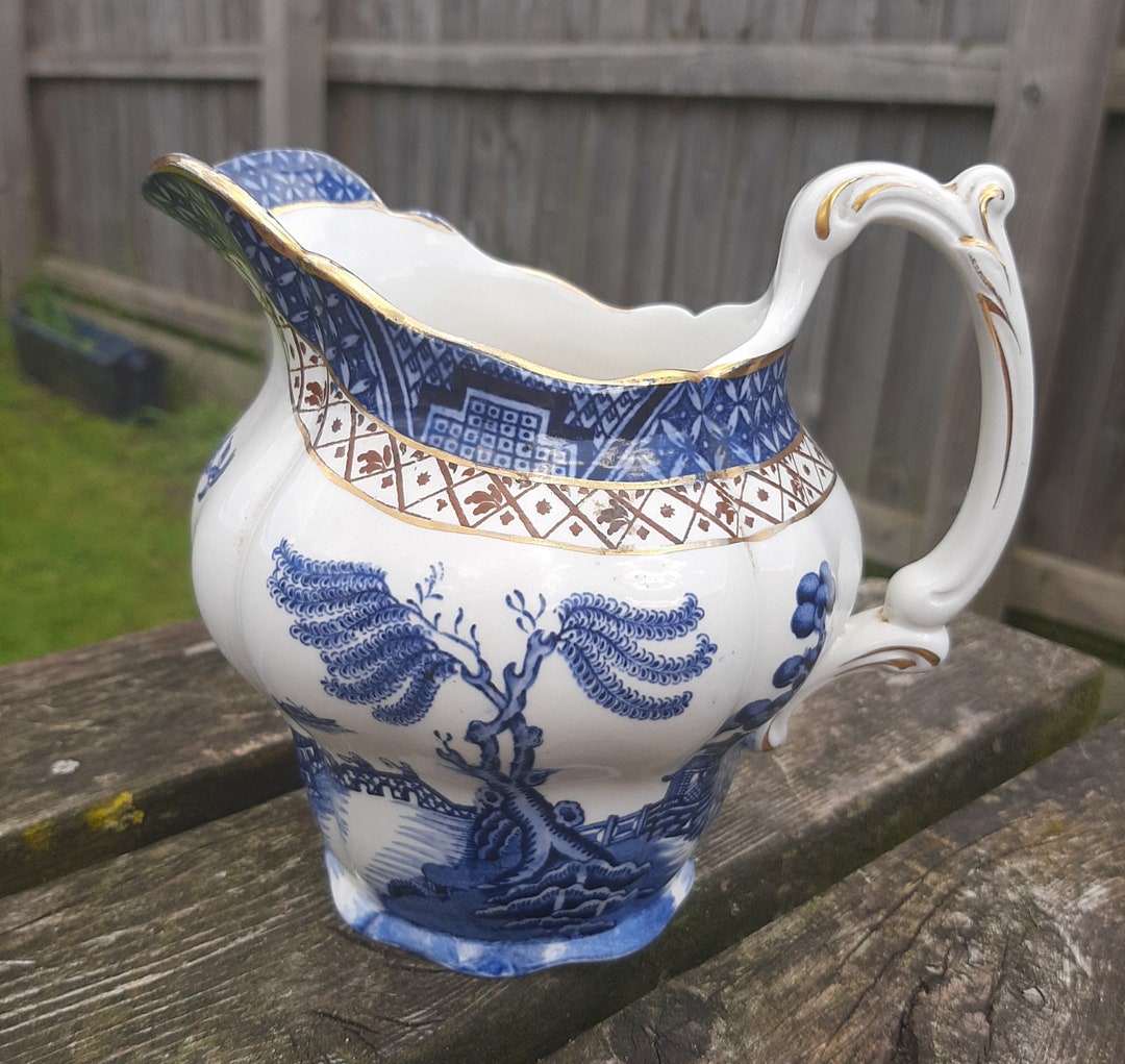 Vintage Booths Real Old Willow Large Cream Milk Jug - Etsy