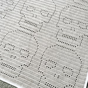 Skull Crochet Blanket Pattern, Filet Crochet Skull Blanket, Filet ...