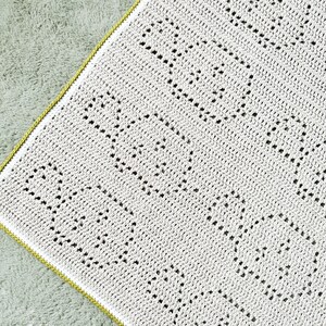 Timmy the Turtle Blanket Pattern, Filet Crochet Turtle Blanket Pattern ...