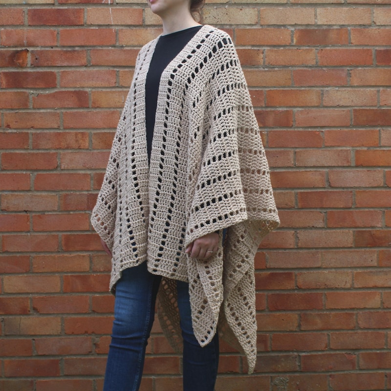 Crochet Plus Size Kimono - Etsy