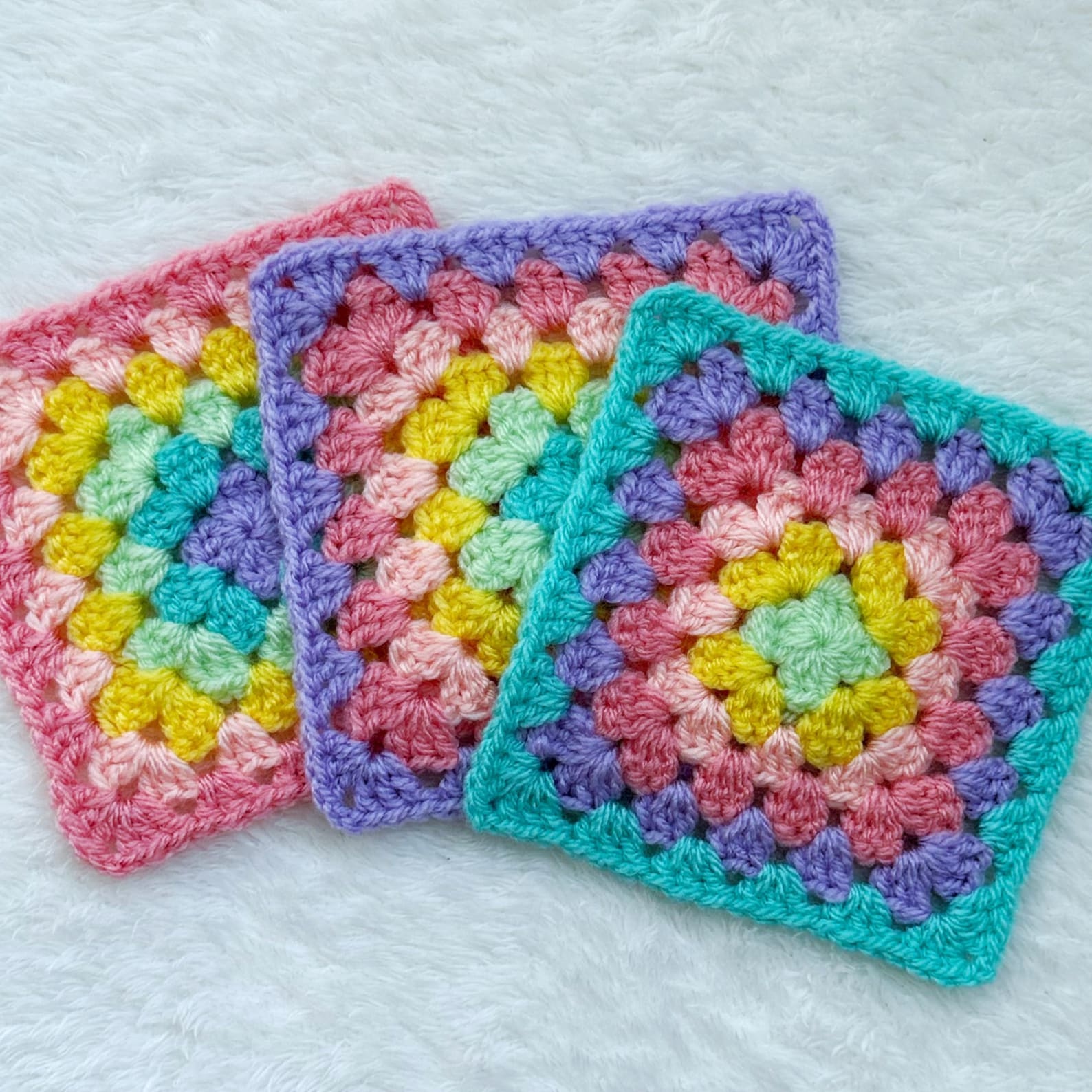How to Crochet A Granny Square, Crochet Granny Square Pattern, Easy ...